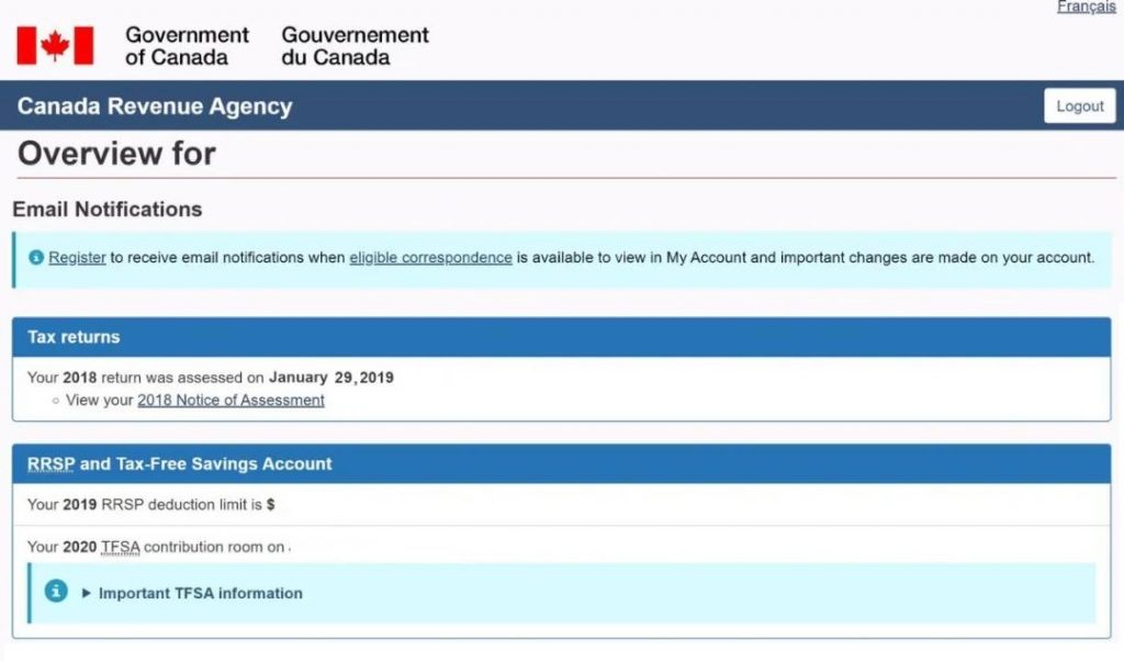 【懶人包】申請CRA My Account - restobox