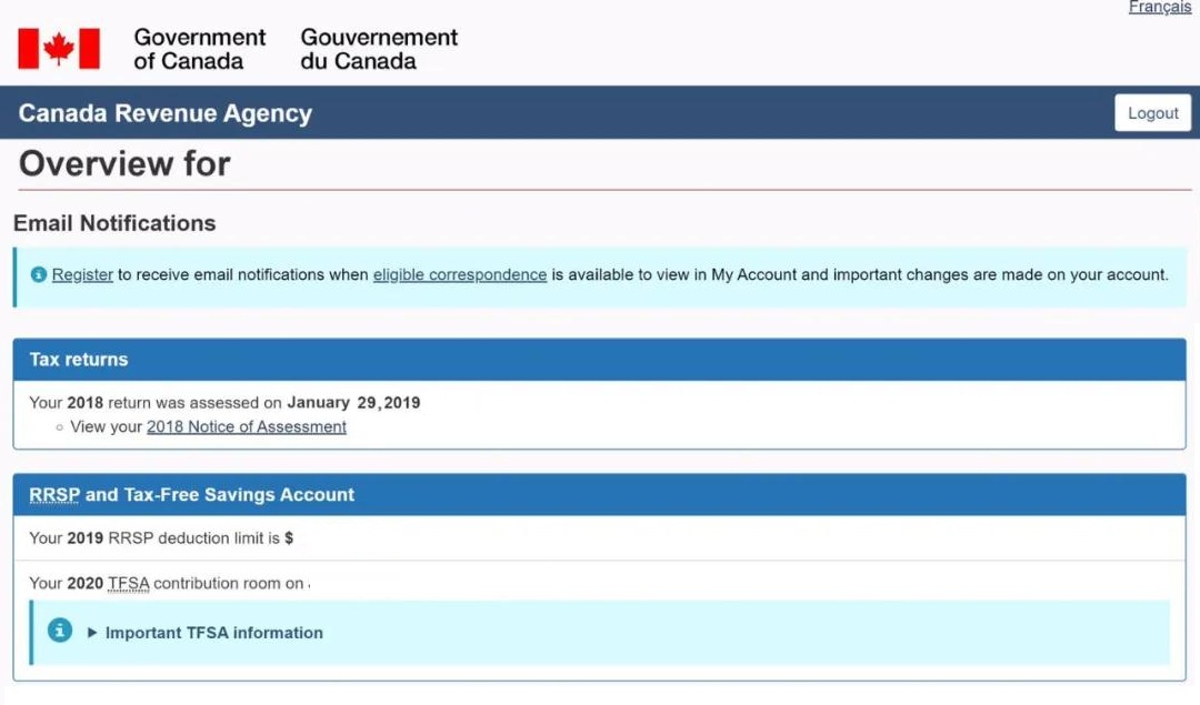 【懶人包】申請CRA My Account - restobox